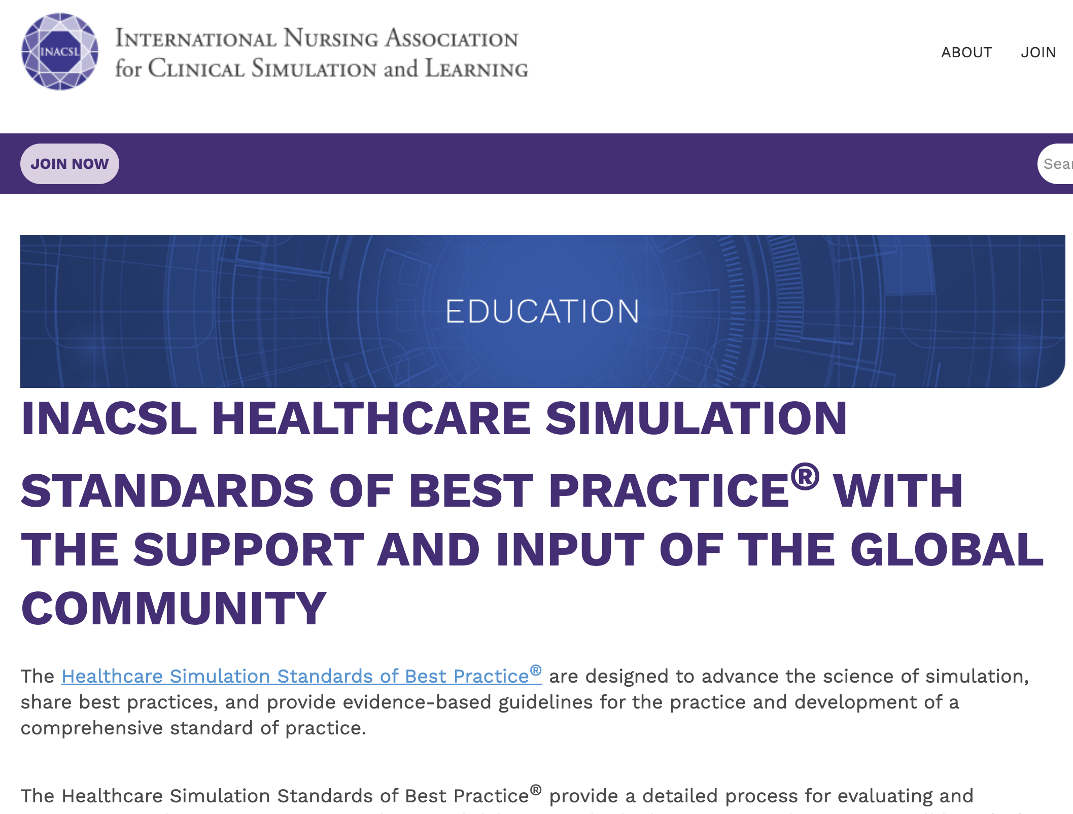 Überarbeitete Healthcare Simulation Standards of Best Practice® - HejSim
